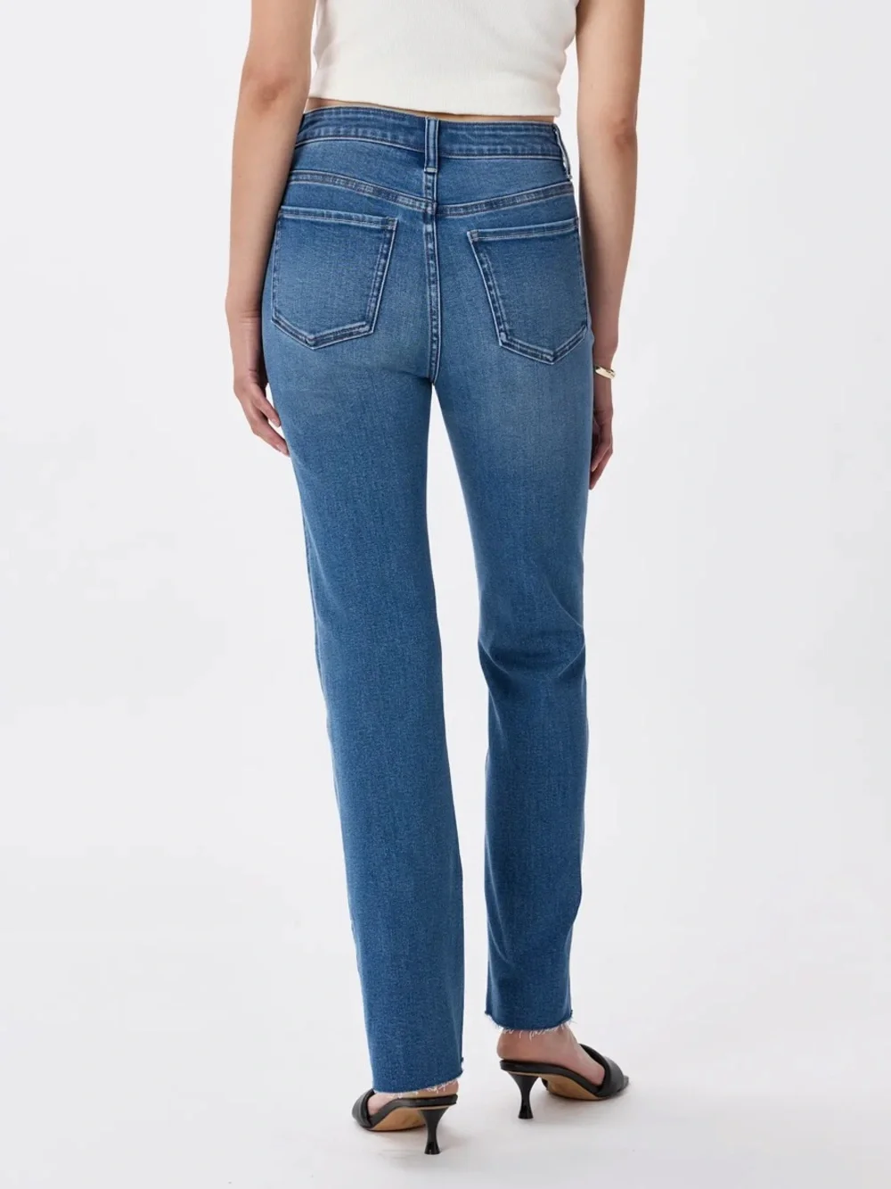 Quince | Jeans | Quince Bella Stretch Relaxed Straight Jeans Twilight ...
